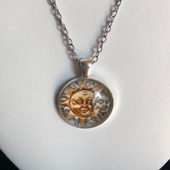 Jewelry | Sun Moon Pendant Necklace | Poshmark